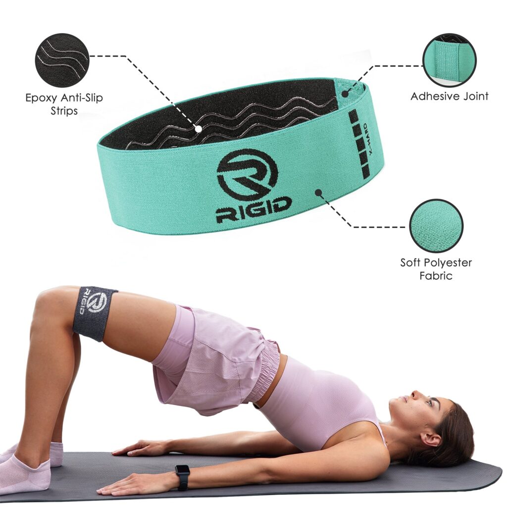 Powerful Fabric Hip Resistance Bands - 3-Level Non-Slip Glute & Leg ...