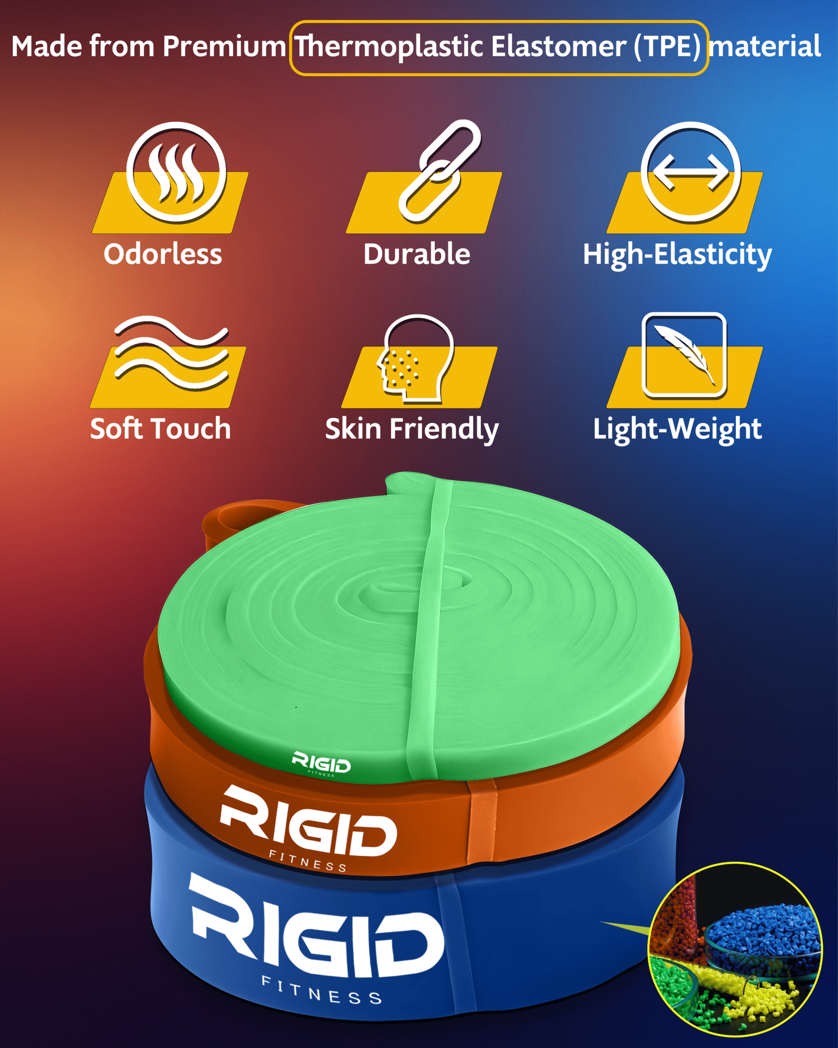 Explosive Heavy-Duty Resistance Bands for Ultimate Strength